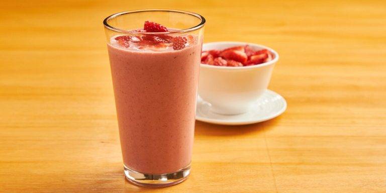 Receta de jugo de fresa con leche